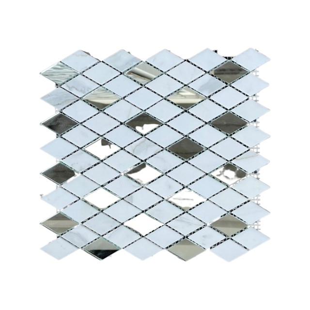 Calacatta Gold Mirrored Polished Mosaic (DGMT4093) - Neshada Tile & Stone | Shop Tiles ...