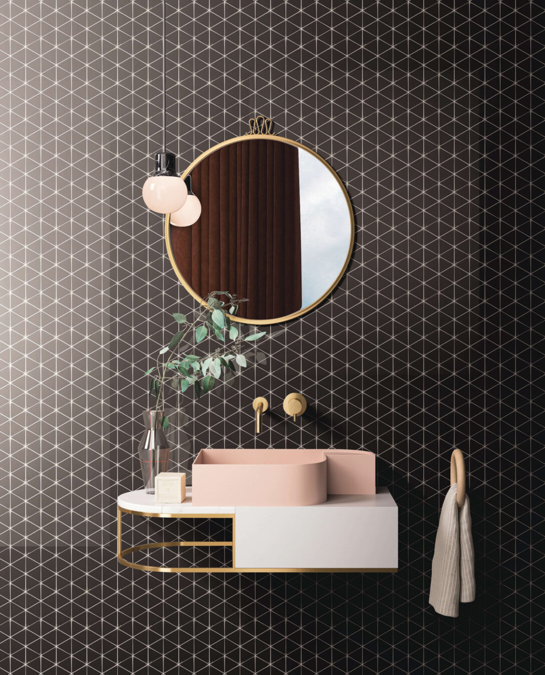 Diamante Charcoal Glass Mosaic - Neshada Tile & Stone | Shop Tiles | Mississauga | Barrie | Toronto