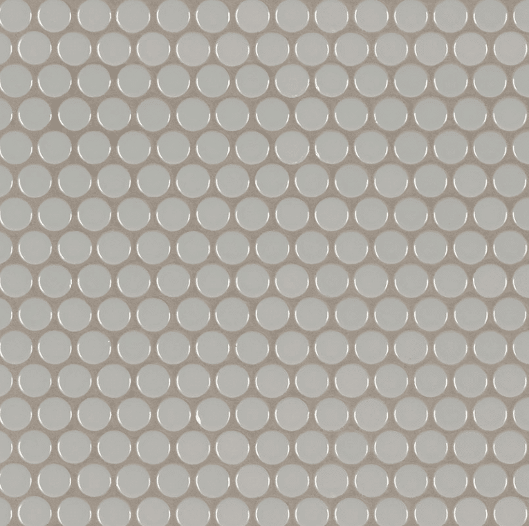 MSI Gray Glossy Penny Round Mosaic | Shop Tiles | Mississauga | Barrie ...